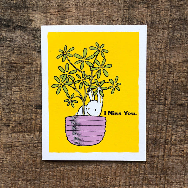 Miss You Bunny Card – Wildcard